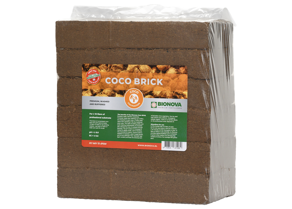 Bionova Coco Coir Brick – Premium Organic Growing Medium (6-Pack ...